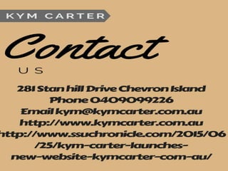 Kym carter a name of motivation in the Hospitality Industry. | PPTX