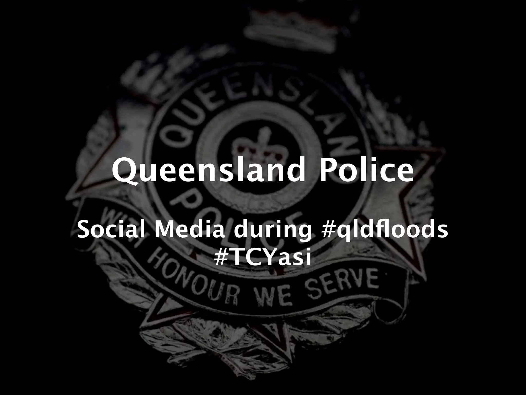 Kym Charlton - Queensland Police Social Media during #qldﬂoods #TCYasi ...
