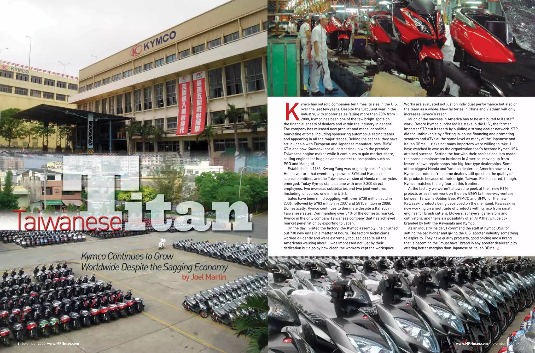Kymco Taiwan Factory Visit Joel Martin Article | PDF