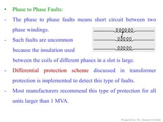 Lecture_22_-_Generator_Protection by Dr. AHmad-al-Subhi | PDF