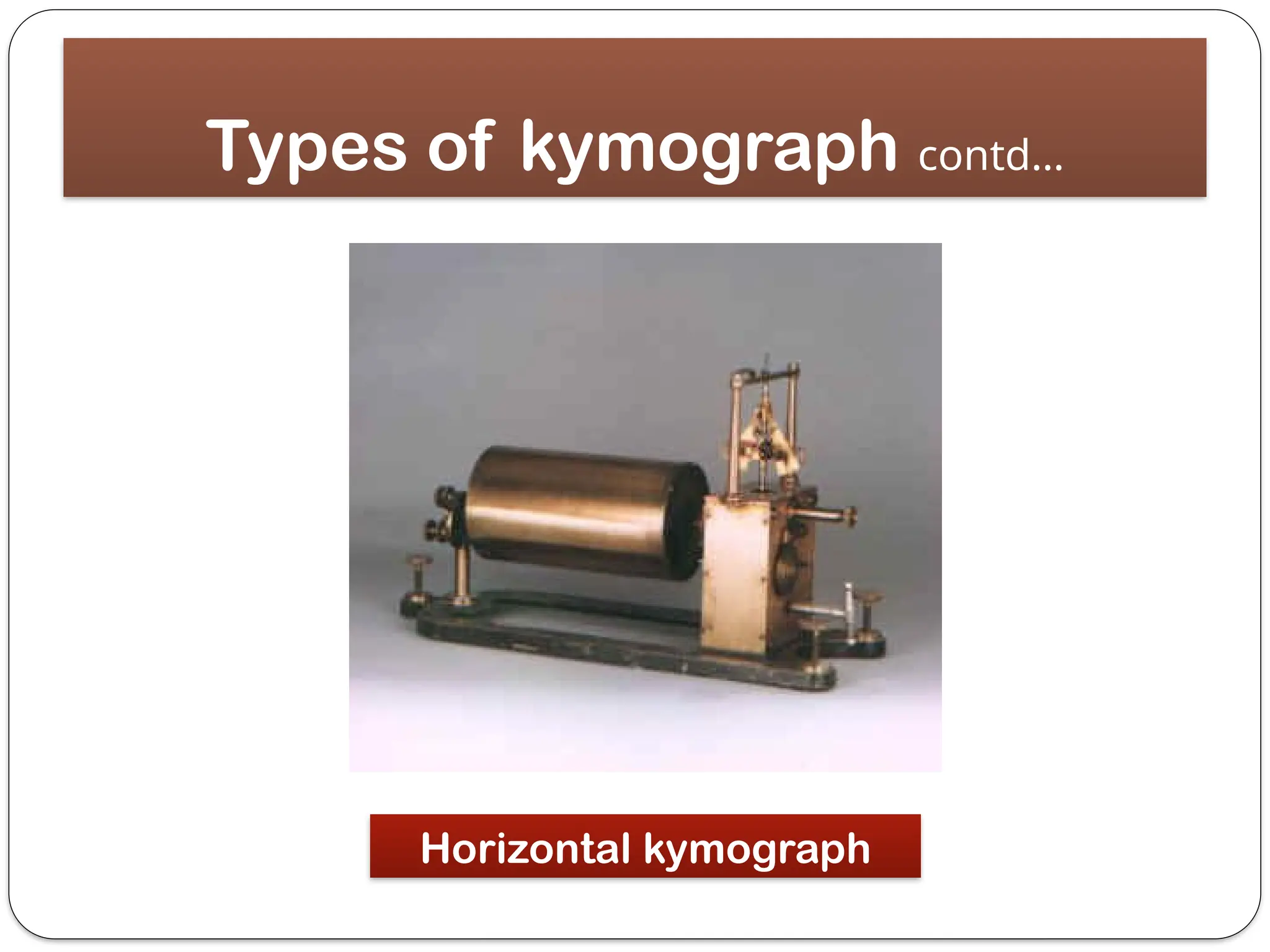 KYMOGRAPH. FOR UNDER GRAT UATE STUDENTS | PPTX