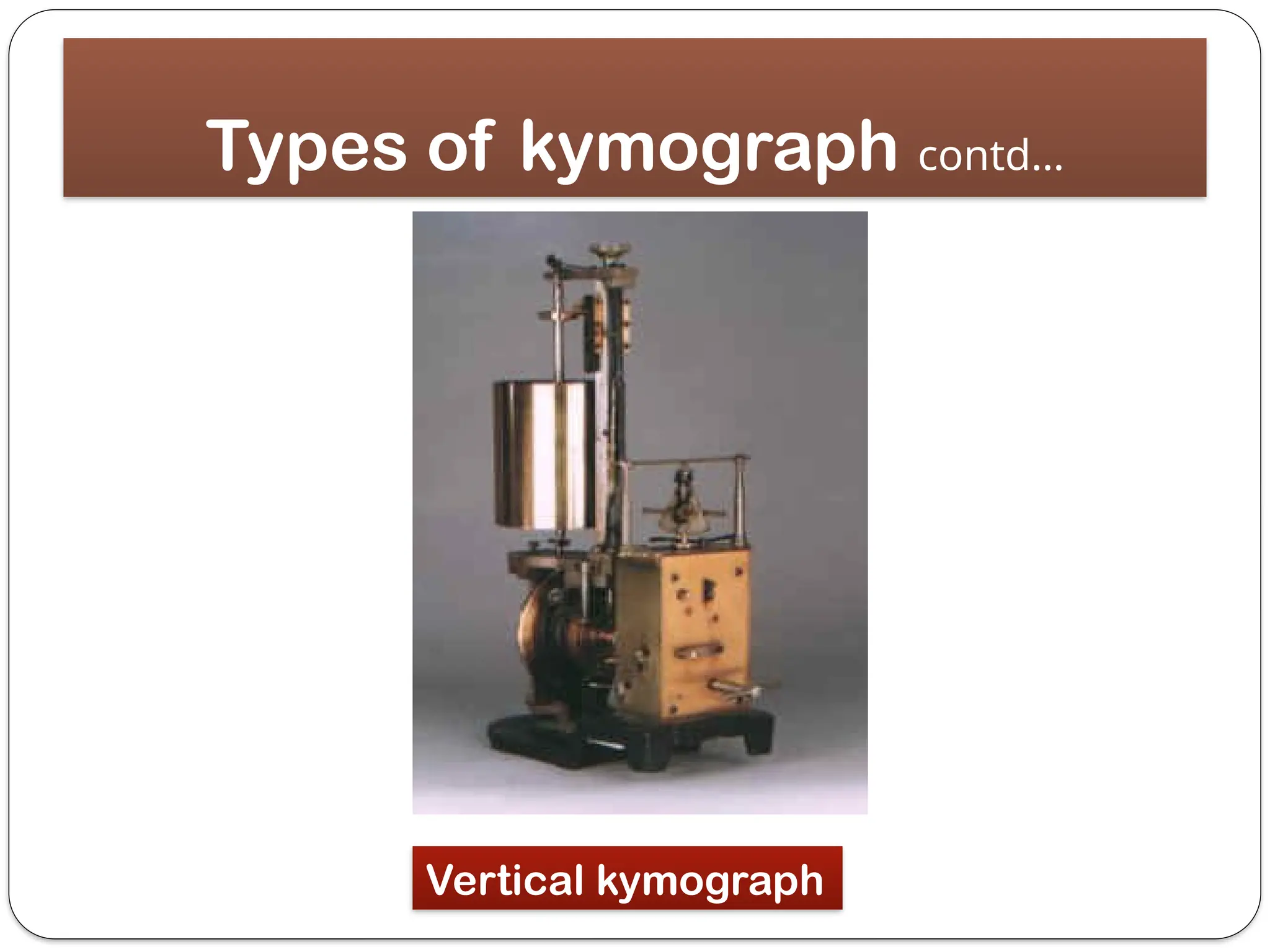 KYMOGRAPH. FOR UNDER GRAT UATE STUDENTS | PPTX