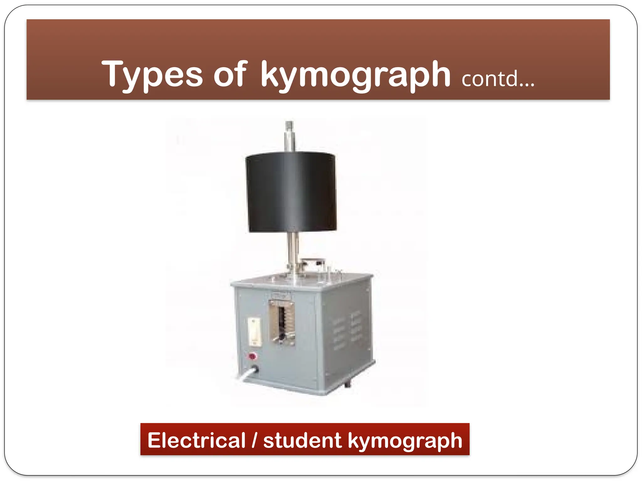 KYMOGRAPH. FOR UNDER GRAT UATE STUDENTS | PPTX