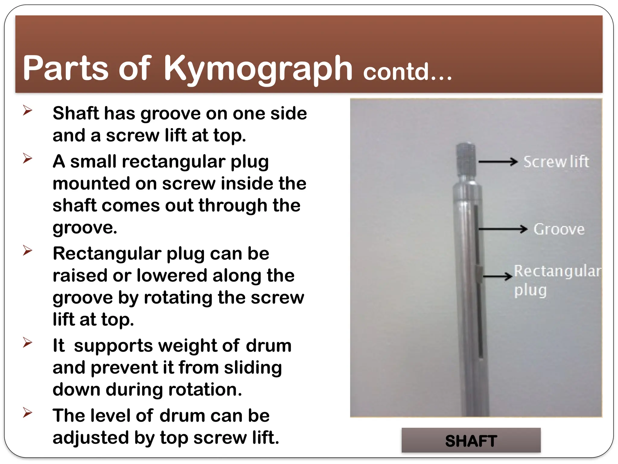KYMOGRAPH. FOR UNDER GRAT UATE STUDENTS | PPTX
