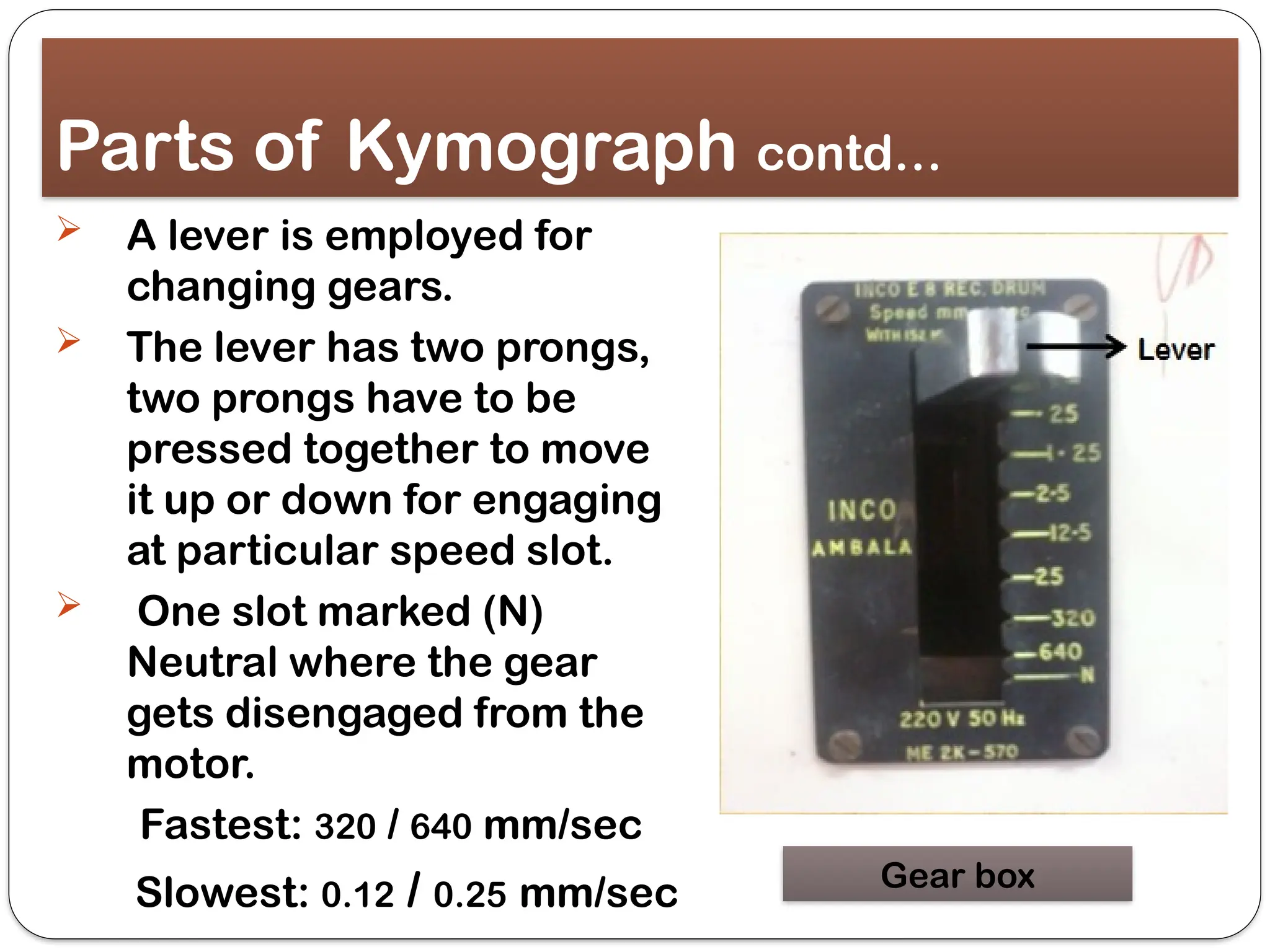 KYMOGRAPH. FOR UNDER GRAT UATE STUDENTS | PPTX