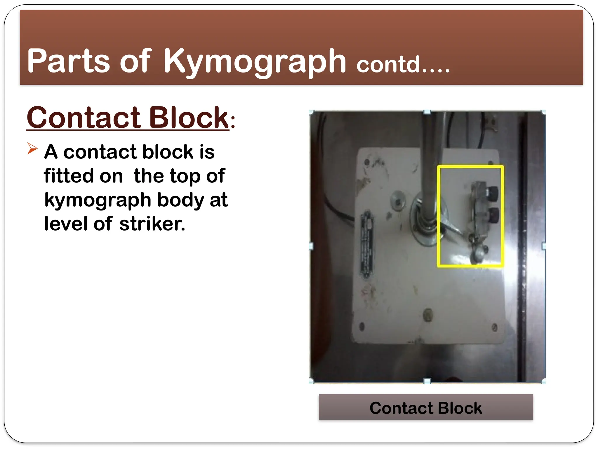 KYMOGRAPH. FOR UNDER GRAT UATE STUDENTS | PPTX