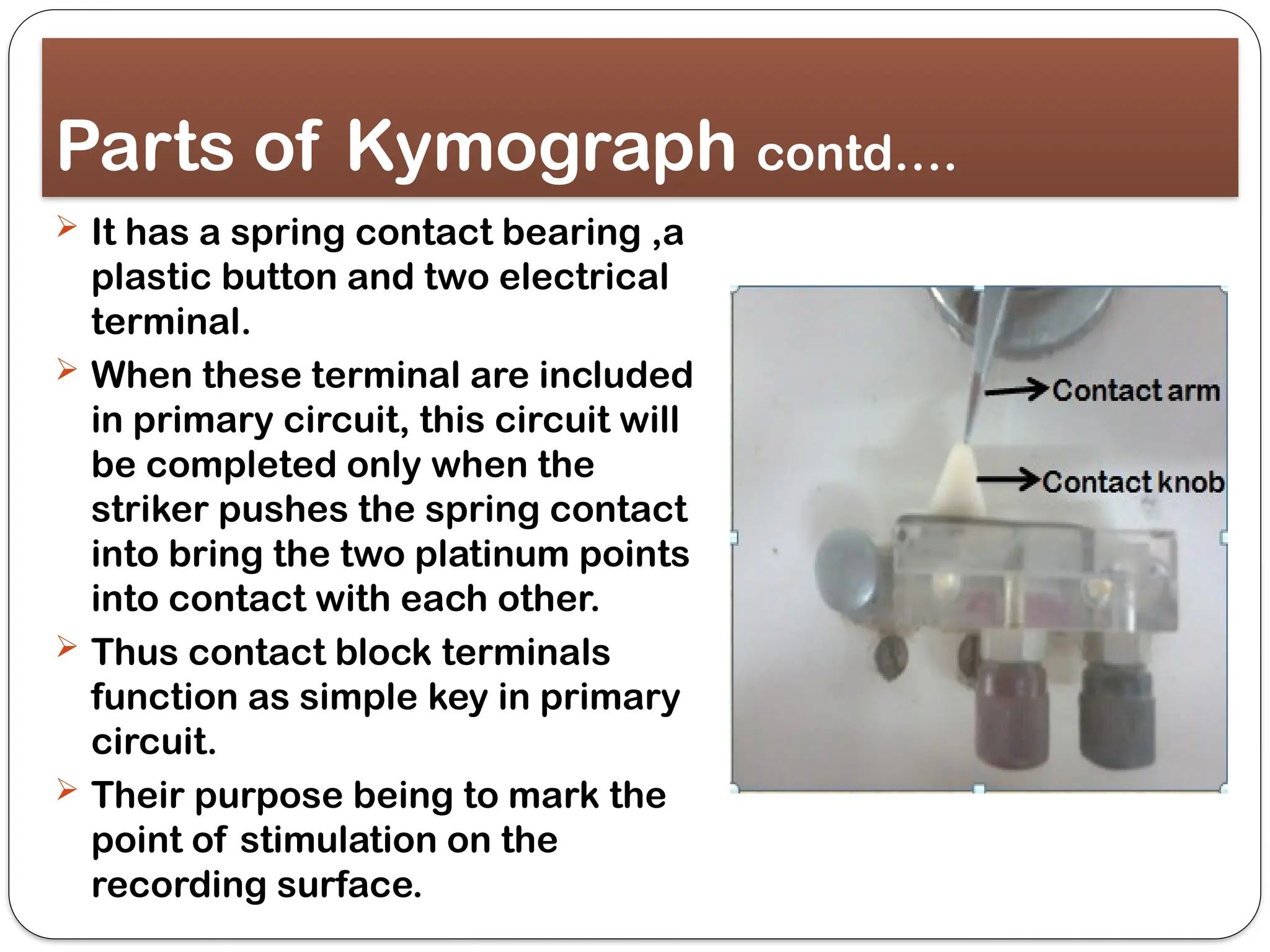 KYMOGRAPH. FOR UNDER GRAT UATE STUDENTS | PPTX