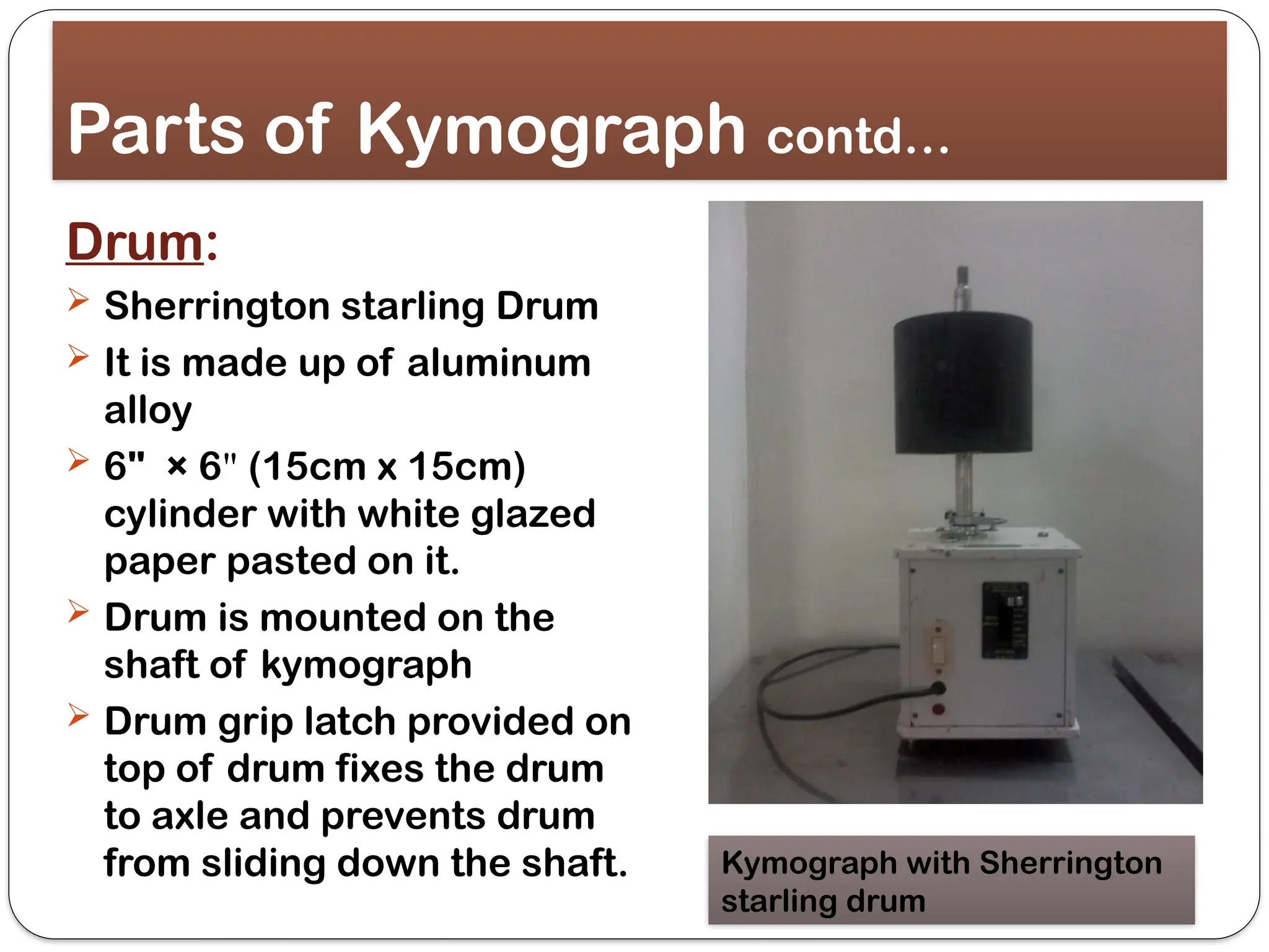 KYMOGRAPH. FOR UNDER GRAT UATE STUDENTS | PPTX