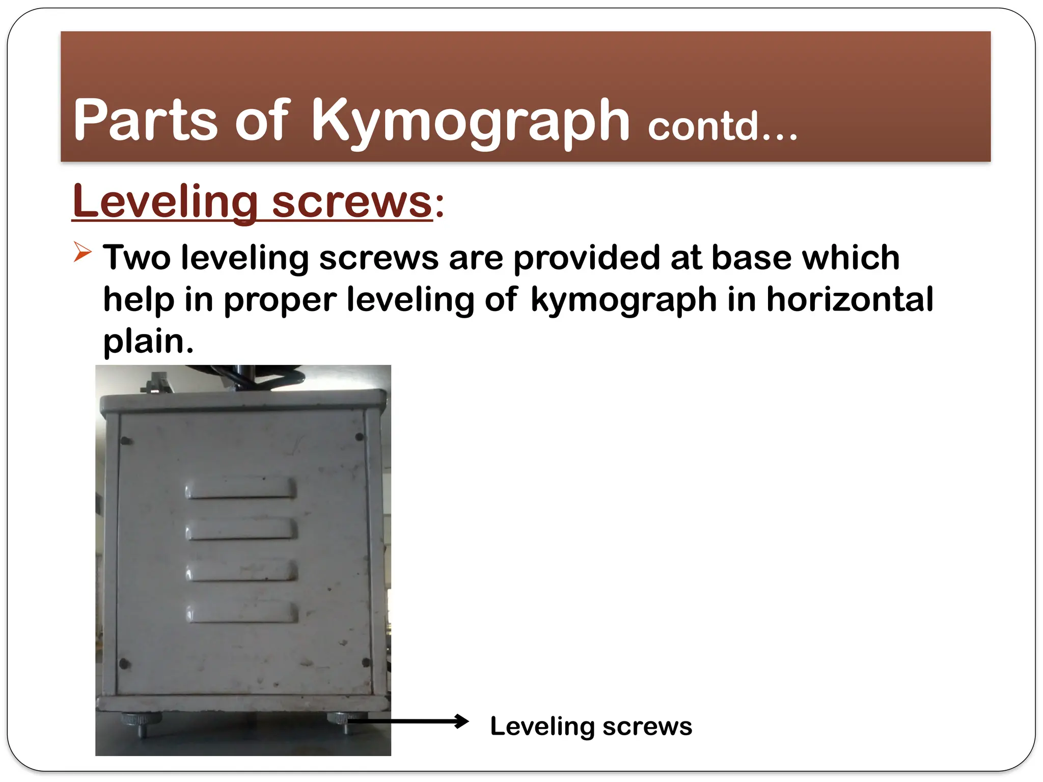 KYMOGRAPH. FOR UNDER GRAT UATE STUDENTS | PPTX