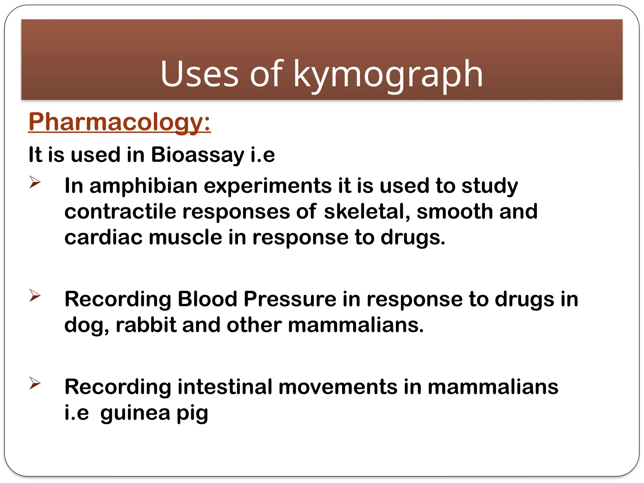 KYMOGRAPH. FOR UNDER GRAT UATE STUDENTS | PPTX