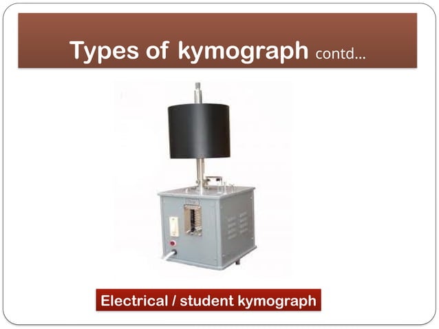 KYMOGRAPH. FOR UNDER GRAT UATE STUDENTS | PPTX