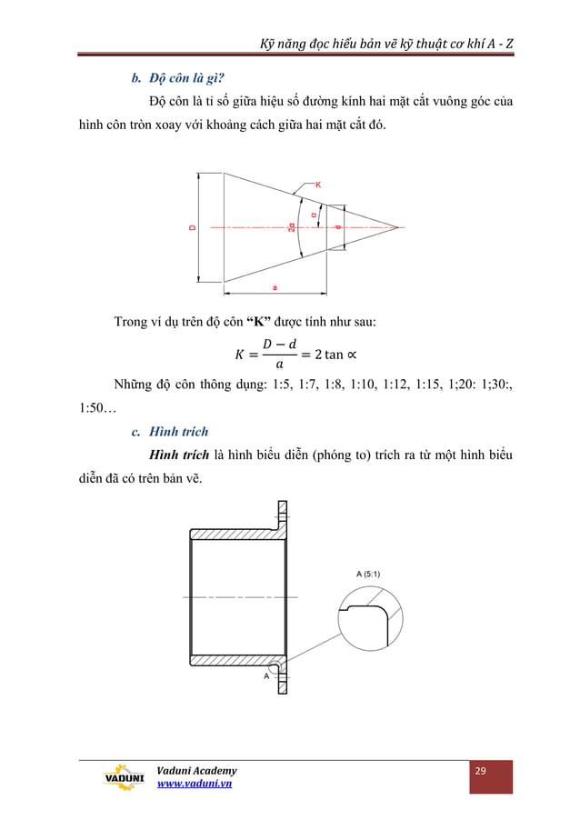 Kỹ năng đọc hiểu bản vẽ cơ khí - VADUNI | PDF