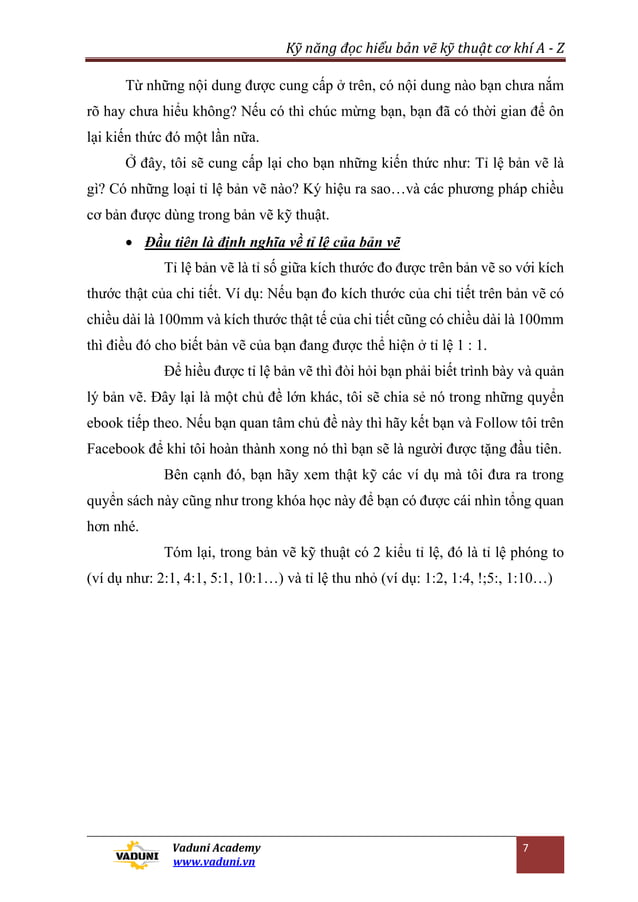 Kỹ năng đọc hiểu bản vẽ cơ khí - VADUNI | PDF