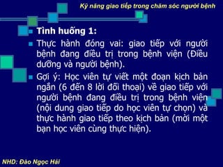 Ky nang giao tiep trong csnb | PPT