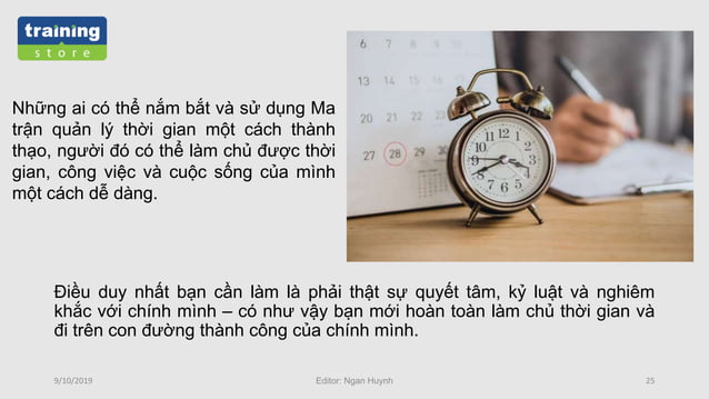 Ky nang quan ly thoi gian hieu qua - lam chu thoi gian, ban da thuc hien dung cach - ma tran ...