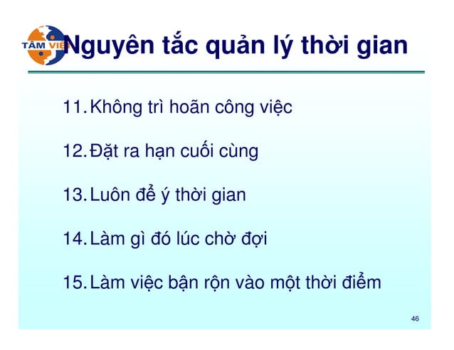 Ky nang quan li thoi gian | PDF