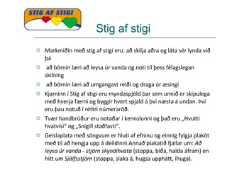 Kynnig á kennslu elstu barnanna | PPT