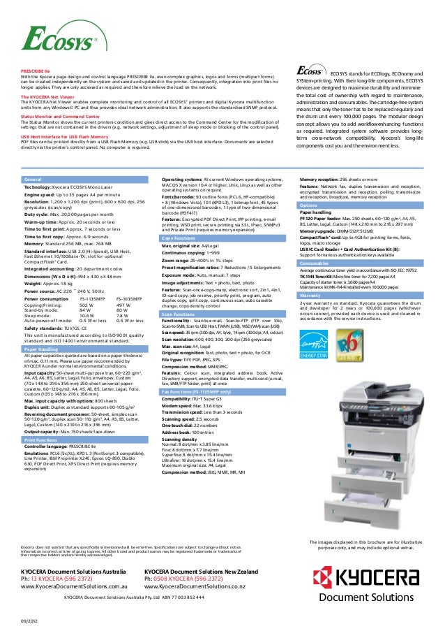 Kyocera fs 1035-mfp