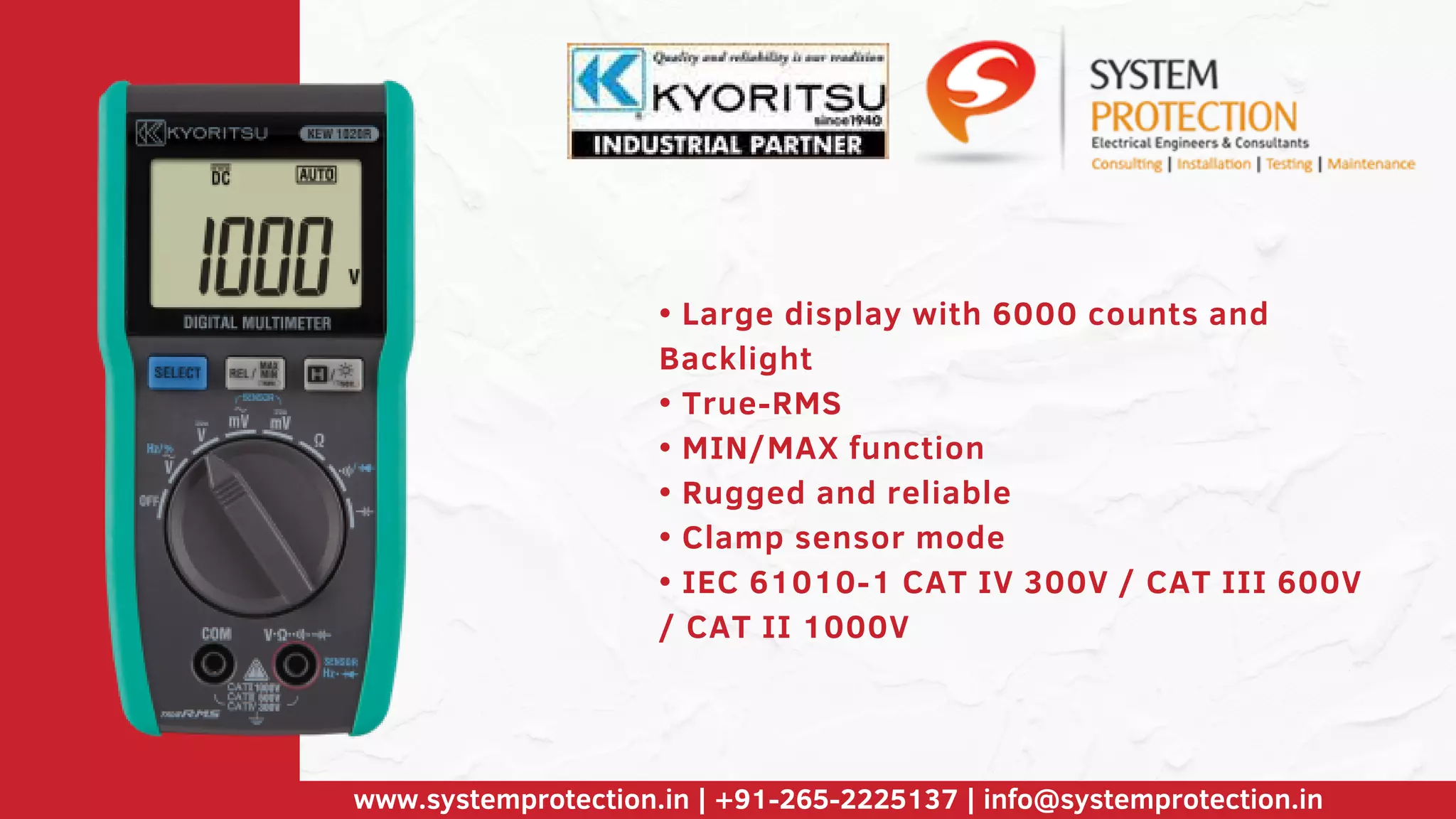 Digital Multimeters | KEW 1020R | Kyoritsu | PDF