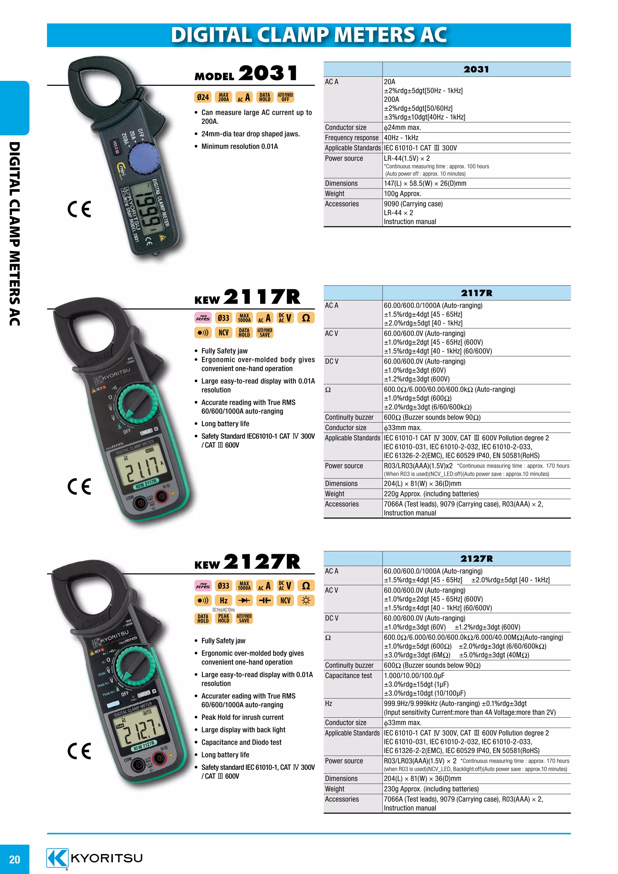 Kyoritsu Electrical Test Tools in ROnexbd | PDF