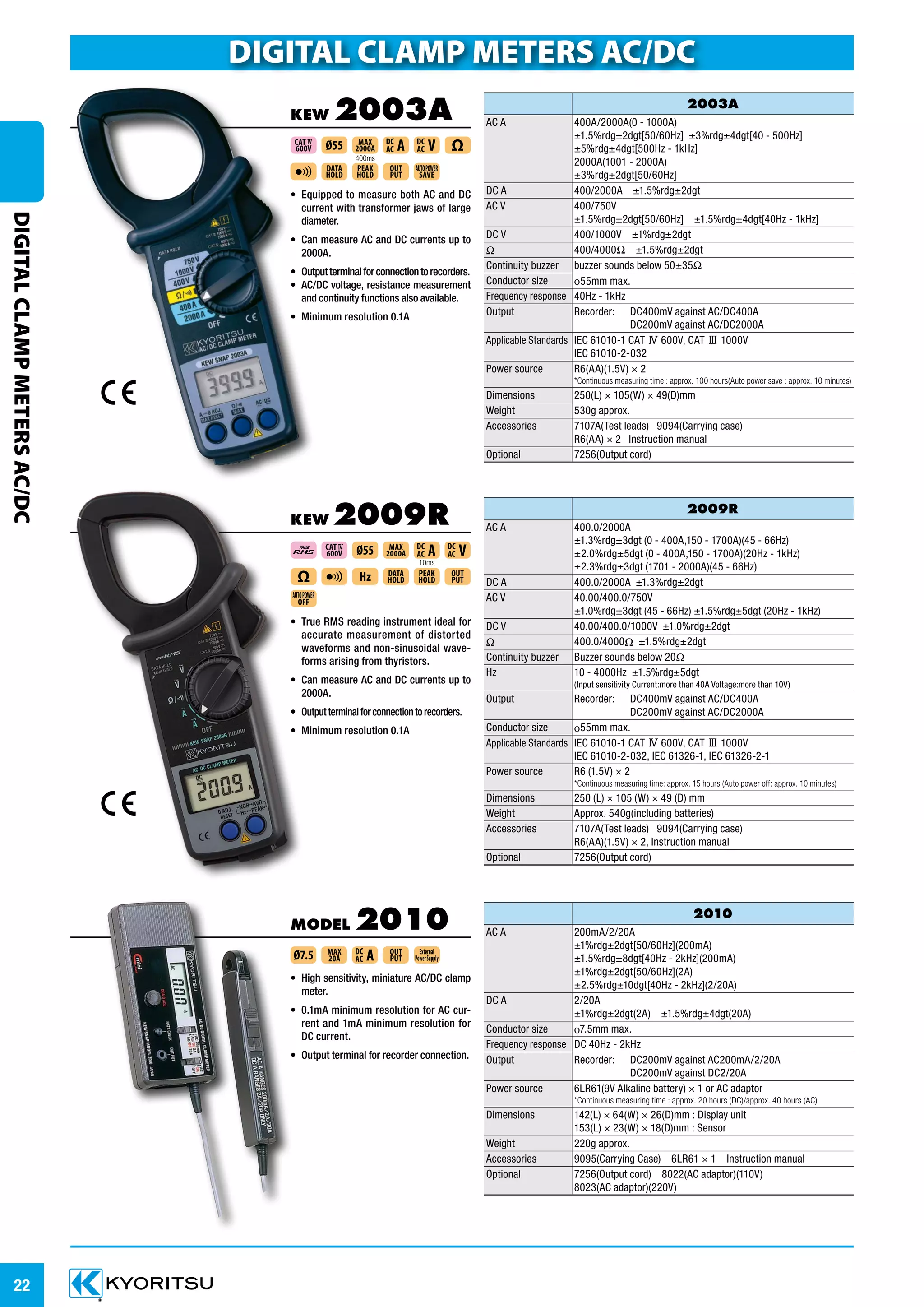 Kyoritsu Electrical Test Tools in ROnexbd | PDF