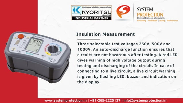 Kyoritsu Multi-Function Testers | KEW 6016 | PPT