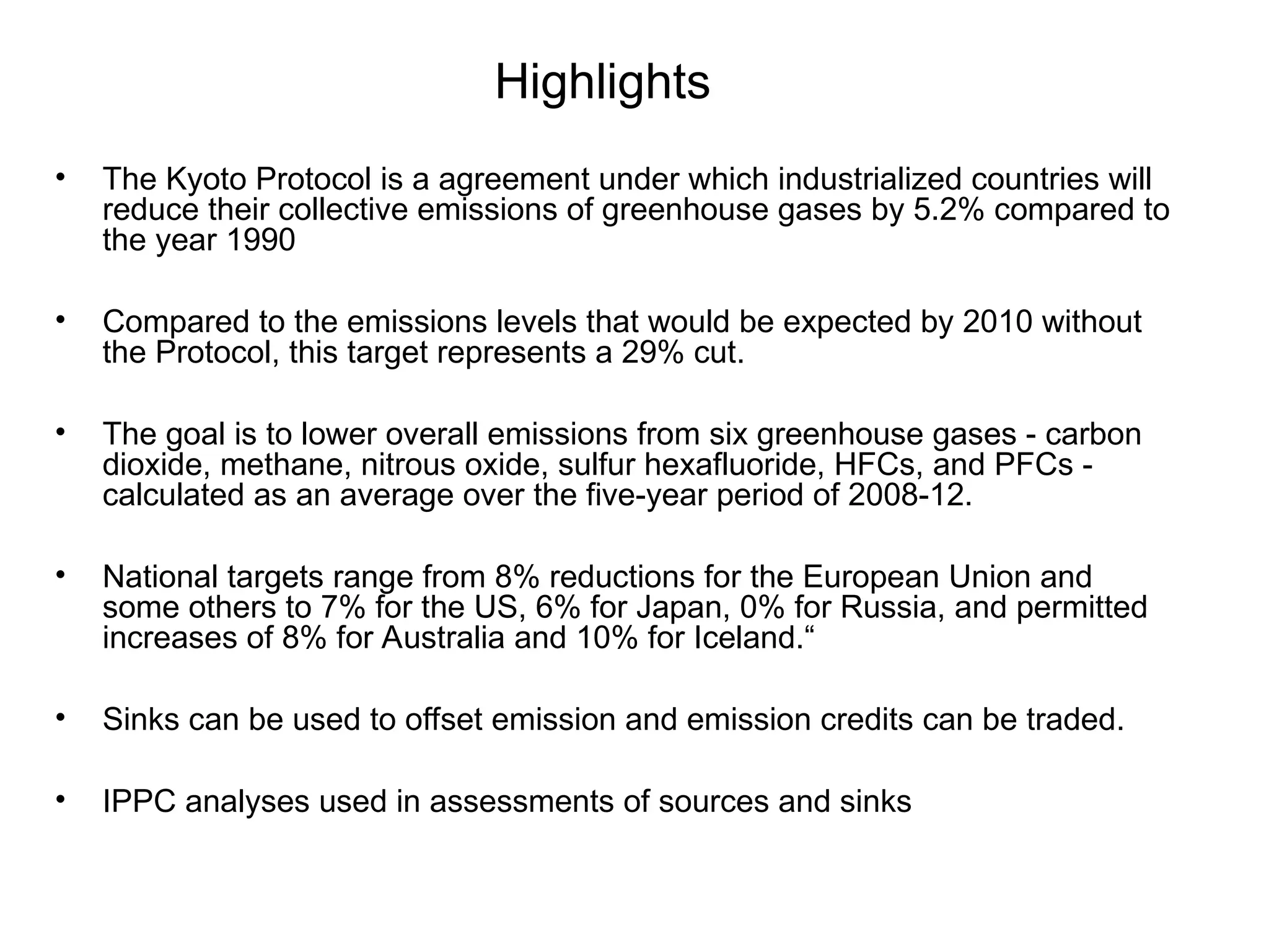 kyoto protocol a strategi step in climate action | PPT