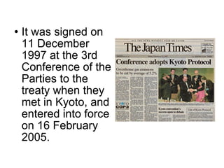 Kyoto Protocol | PPT