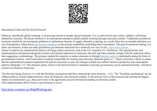 Kyoto Protocol And The Protocol | PDF