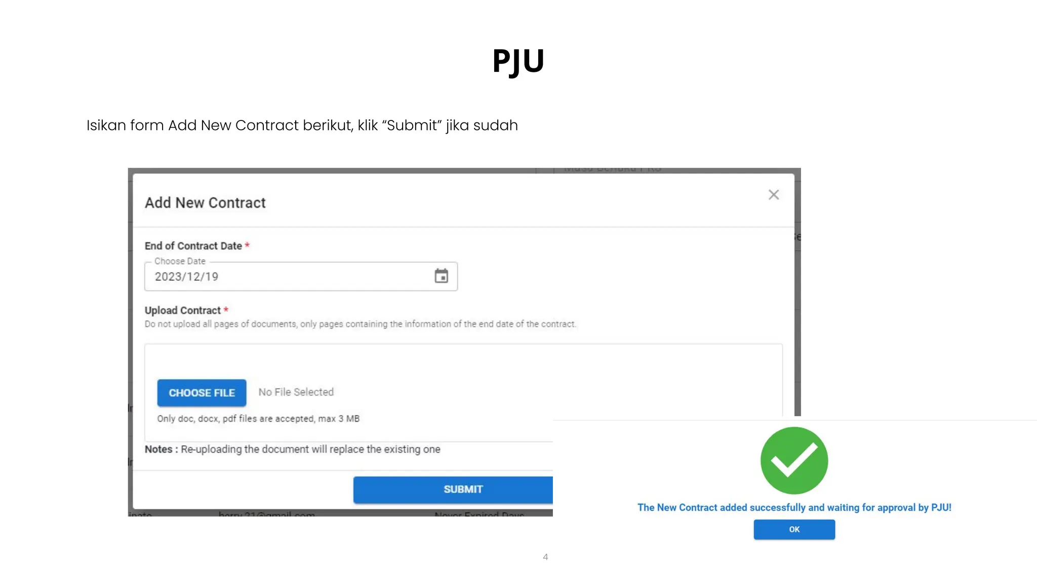 Tutorial KYPAS - SOP Contract Extension. | PPT
