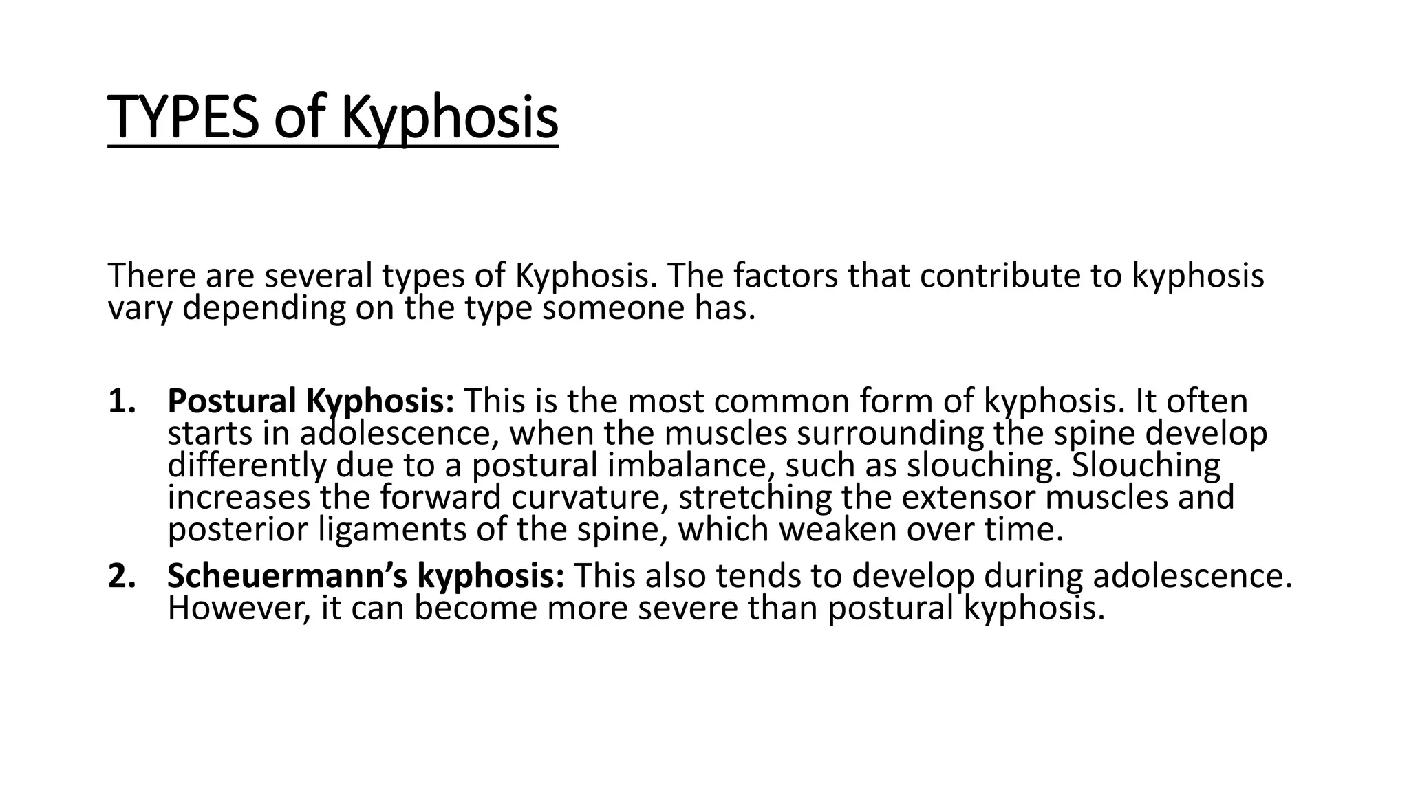 KYPHOSIS-1.pptx biomechanics. ........... | PPTX
