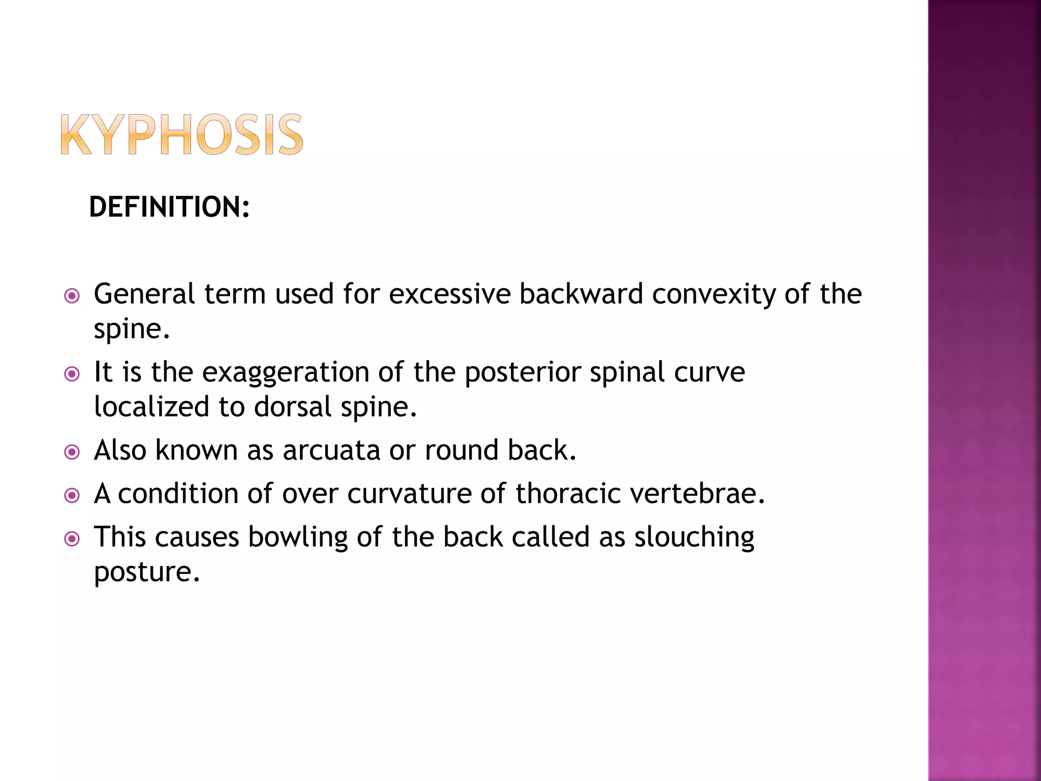 Kyphosis | PPTX