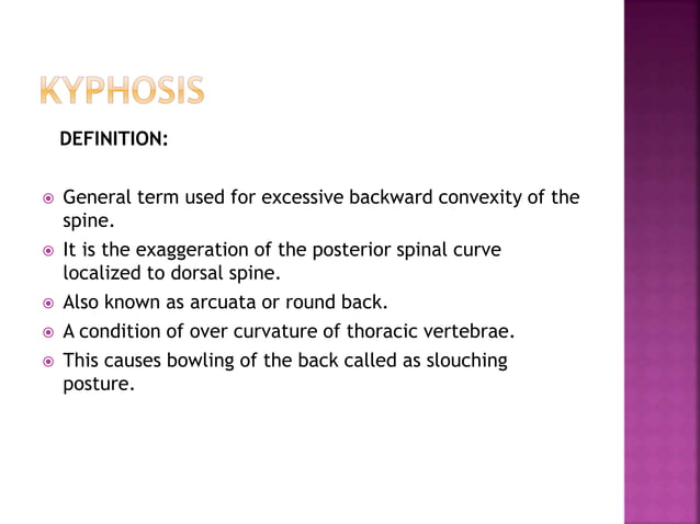 Kyphosis | PPTX