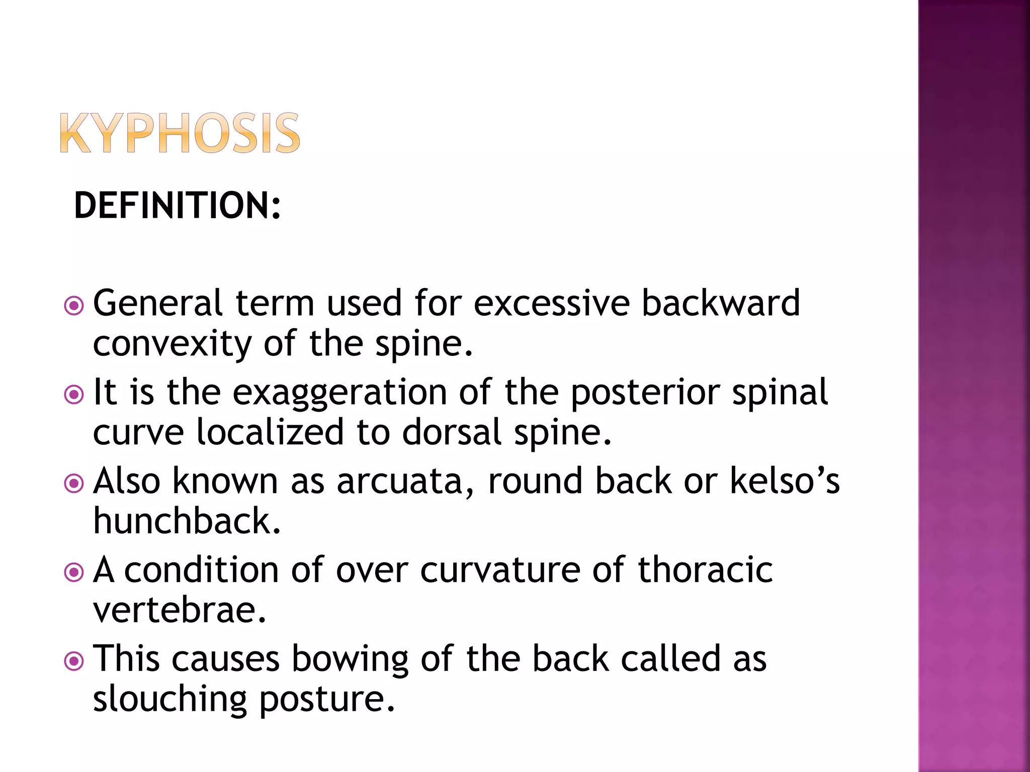 Kyphosis | PPTX