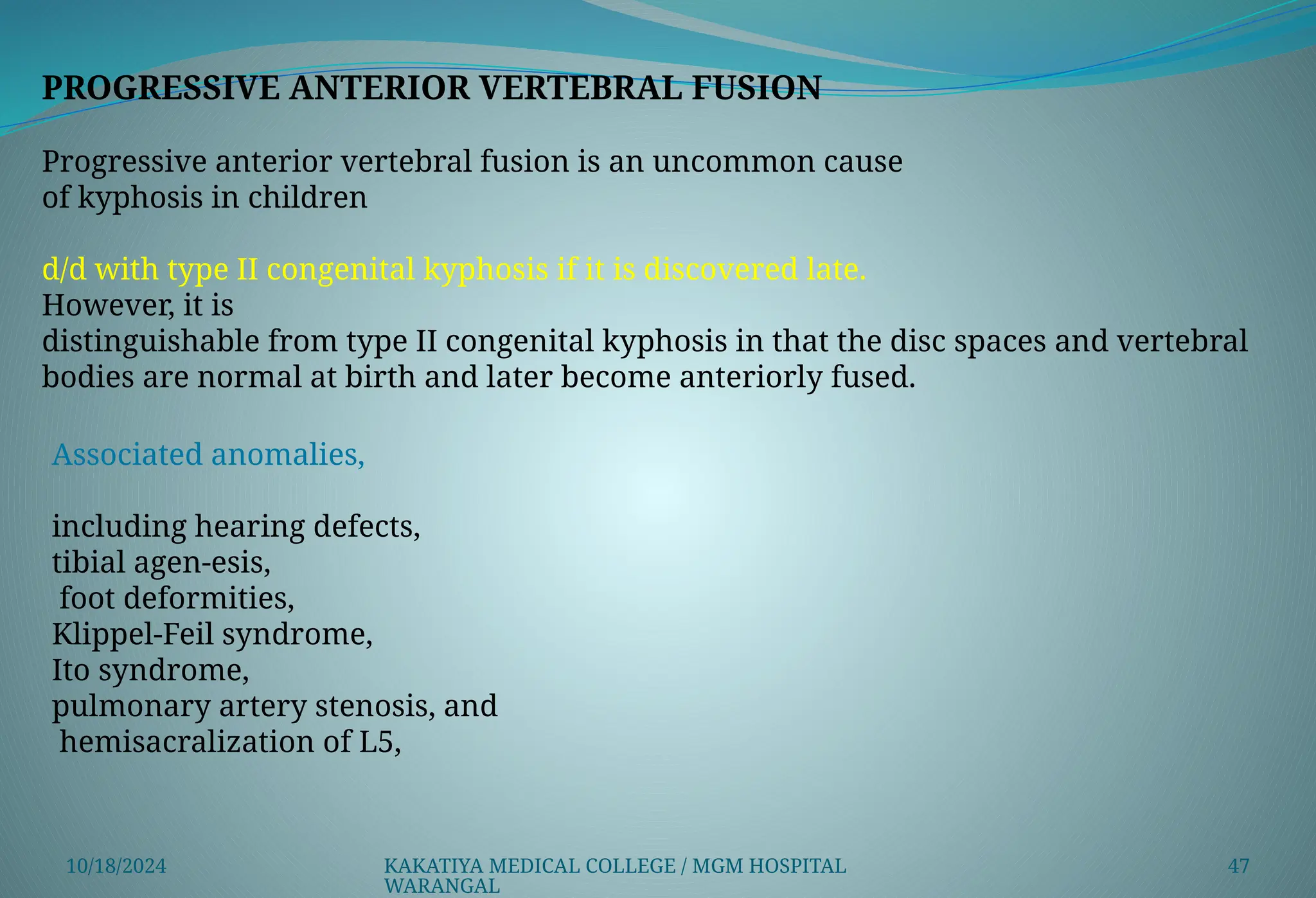 KYPHOSIS.pptx KYPHOSIS DEFORMITY OF THE SPINE | PPTX