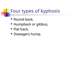 Kyphosis physiotherapy management notes.ppt