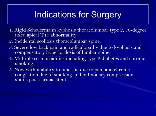 Case Review #5: 48 year old male with Scheurmann's Kyphosis | PPT