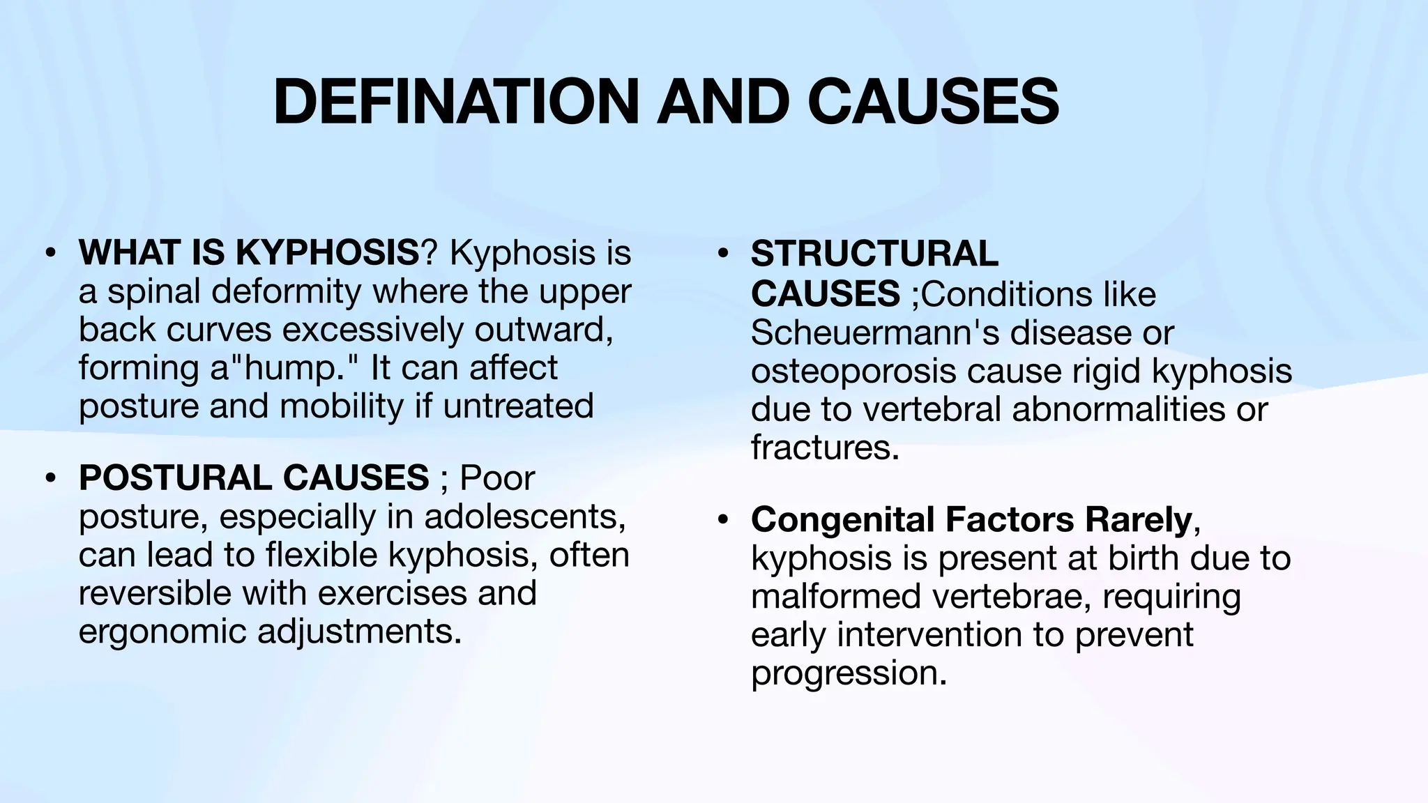 KYPHOSIS AND ITS TYPES in the physiotherapy aspects | PDF