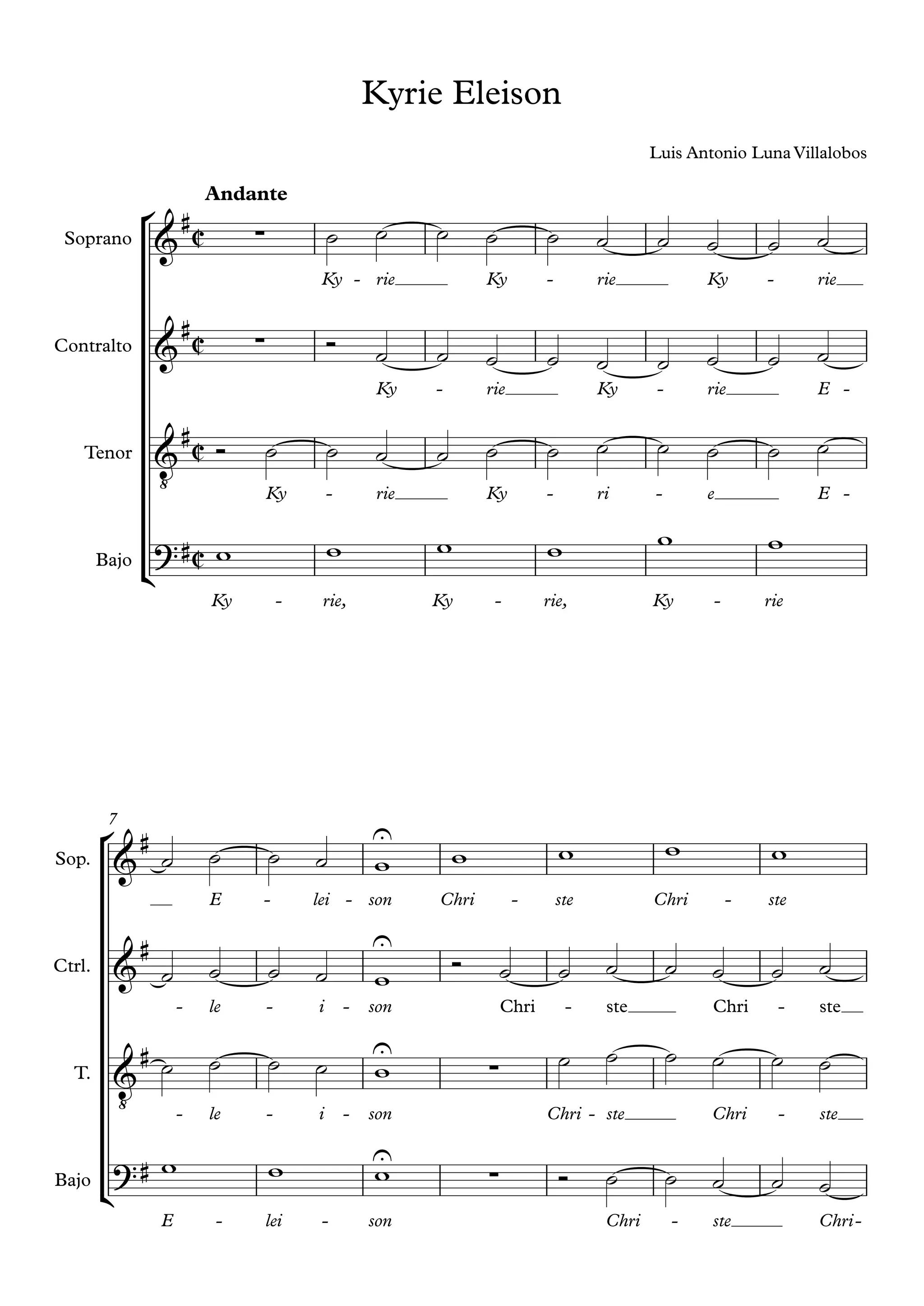 Kyrie eleison partitura completa | PDF