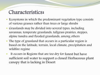 Grassland Ecosystem | PPTX