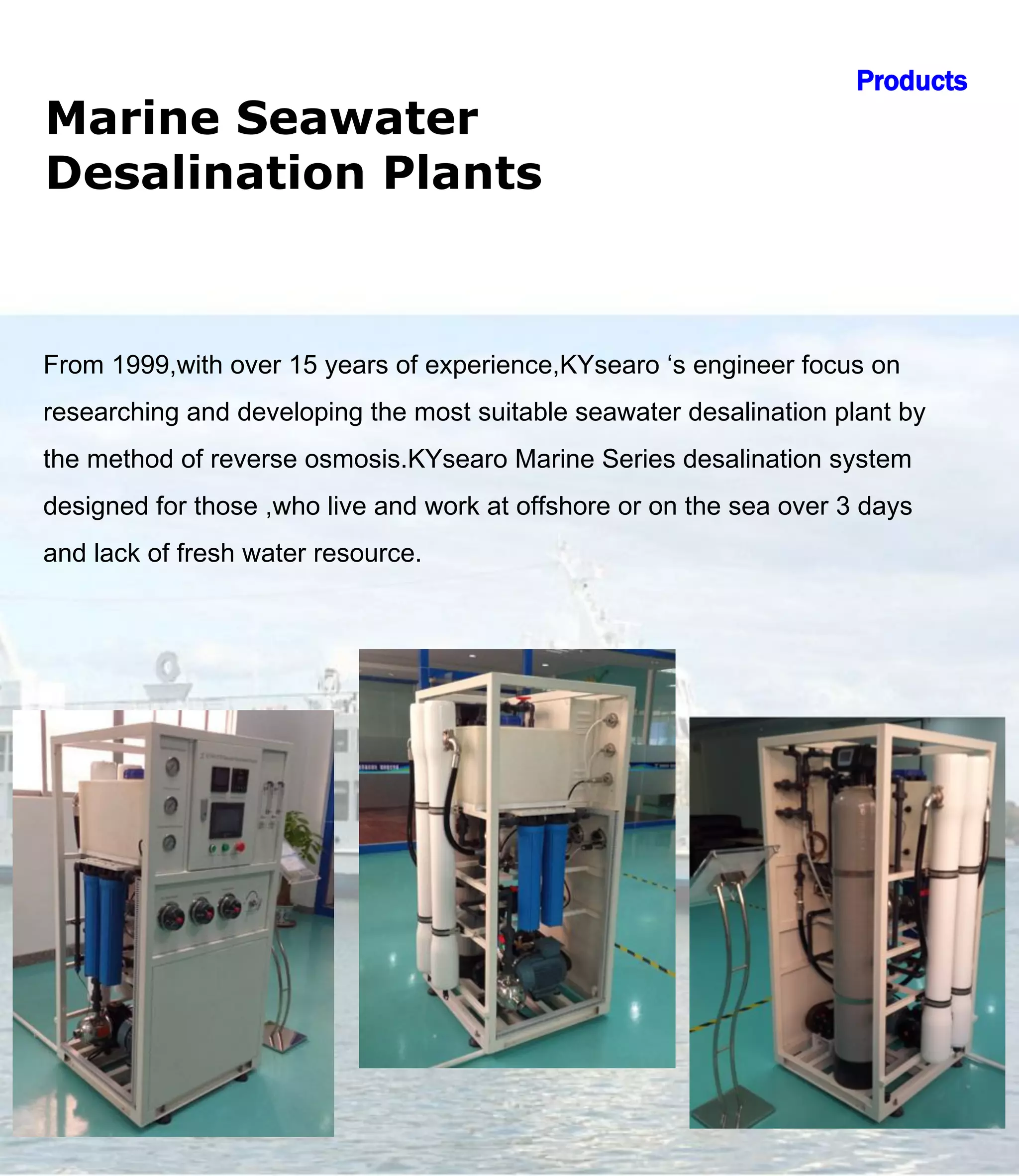 KYSEARO seawater desalination brochure | PDF
