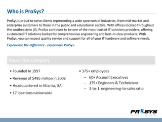Why ProSys | PPT