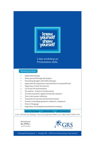 Know Yourself Show Yourself | PDF