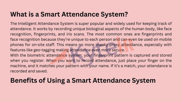 Smarter, Faster, Better: Smart Attendance System | PDF
