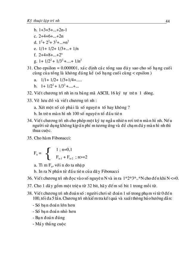 Ky thuat lap trinh | PDF