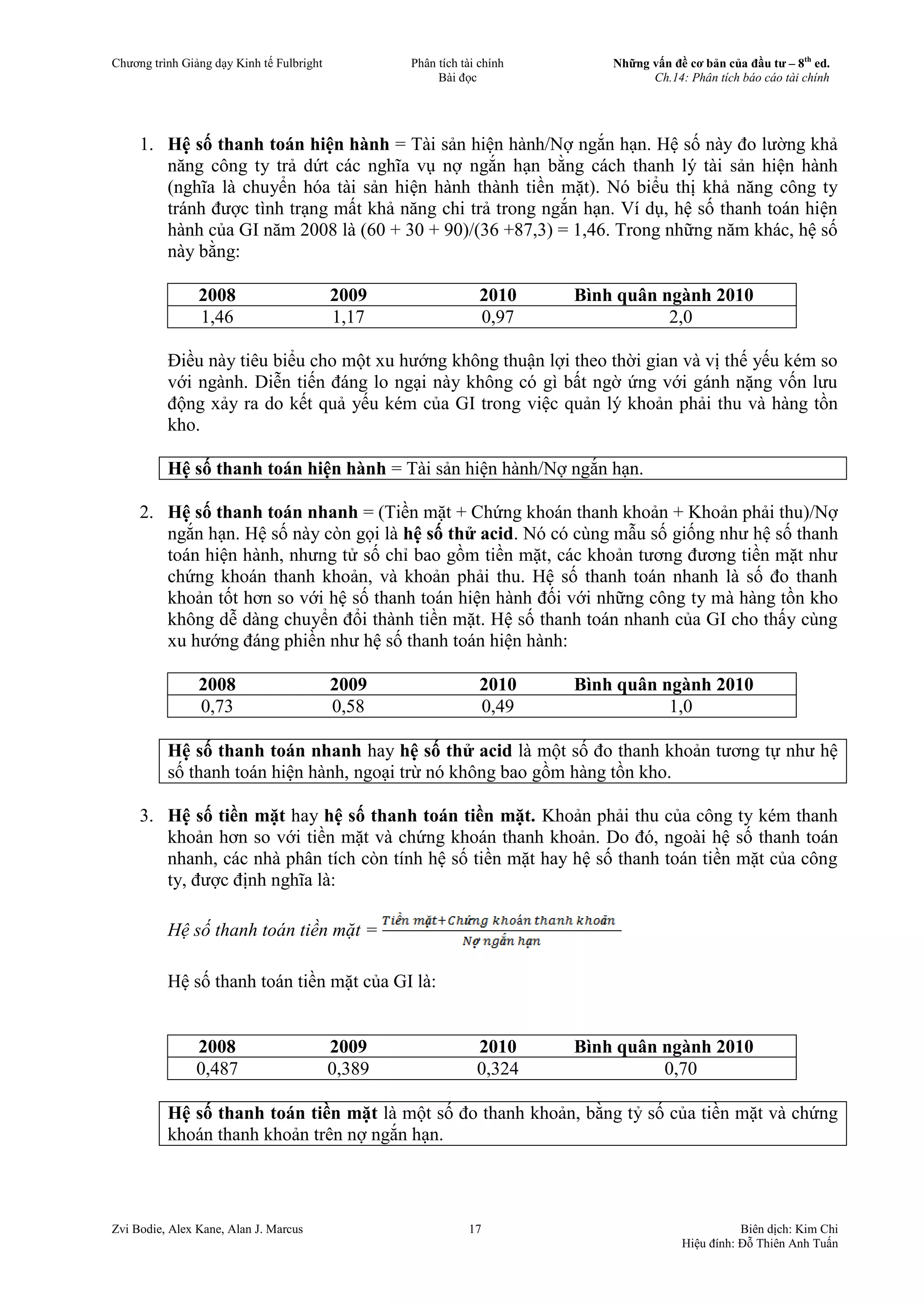 Ky thuat phan tich BCTC | PDF