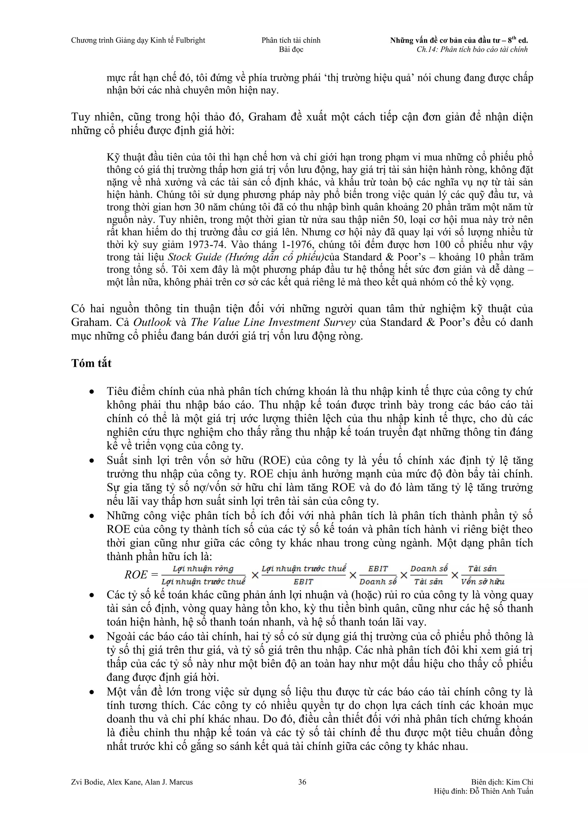 Ky thuat phan tich BCTC | PDF