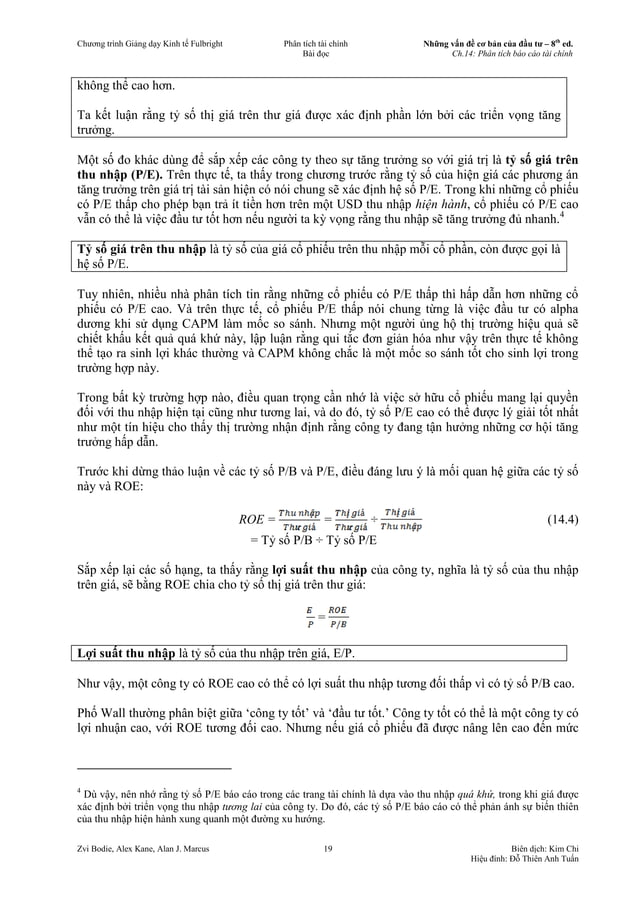 Ky thuat phan tich BCTC | PDF