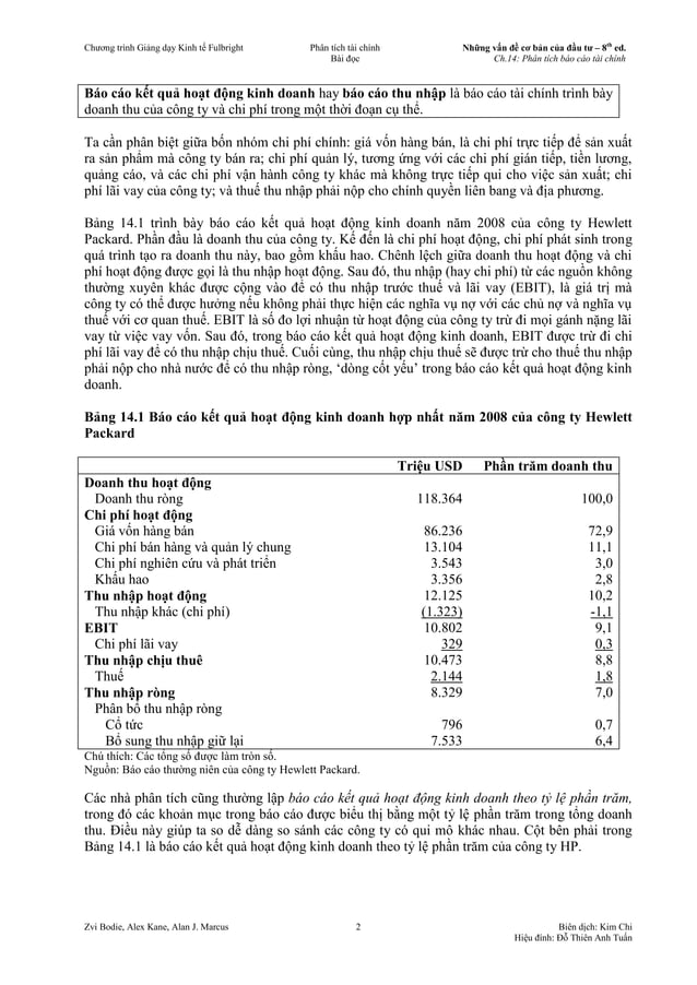 Ky thuat phan tich BCTC | PDF