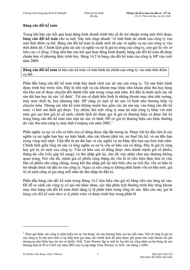 Ky thuat phan tich BCTC | PDF